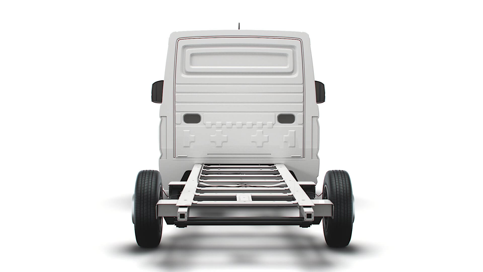 VW Crafter CR35 Long Flat Frame Chassis 2021 - 3D Model by Creator 3D