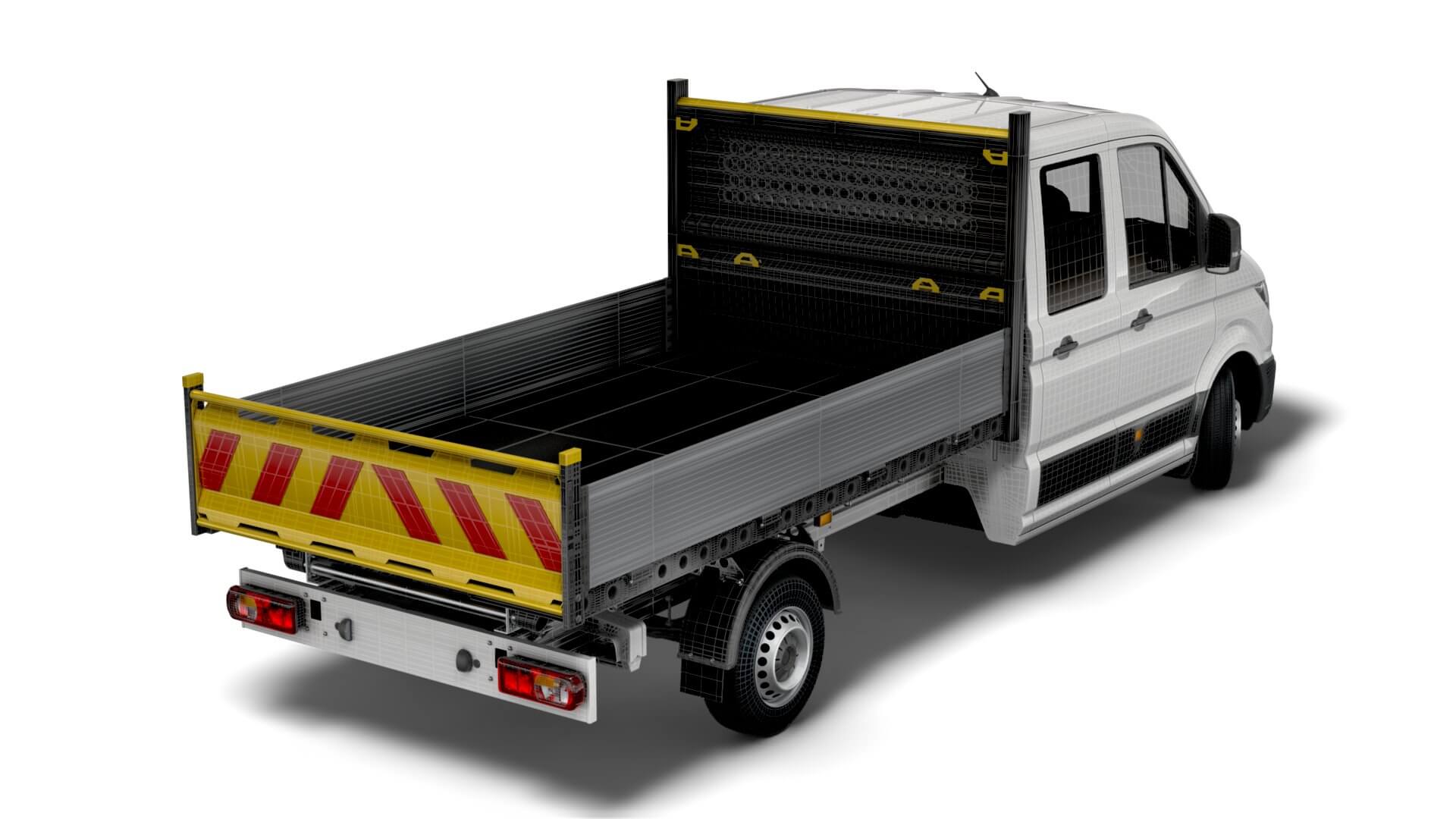 VW Crafter Double Cab Tipper 2021 - 3D Model by Creator 3D
