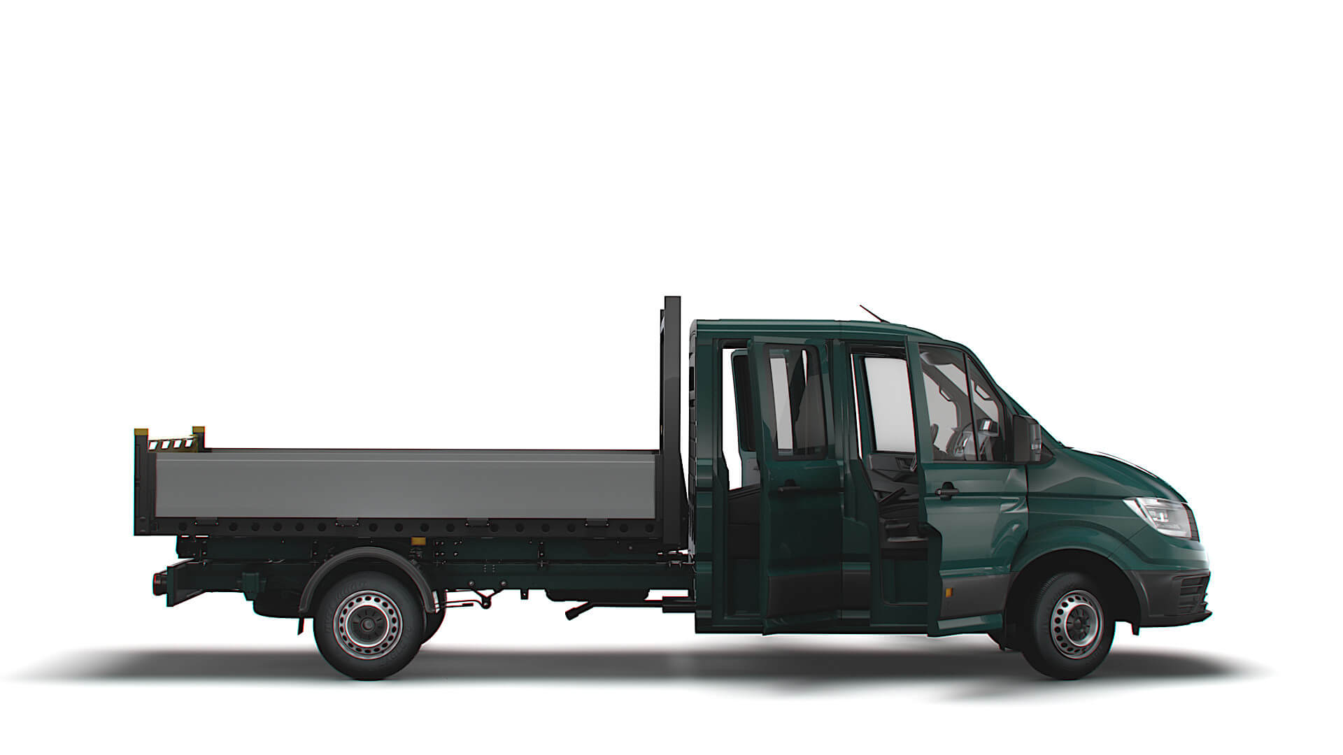 VW Crafter Double Cab Tipper HQ Interior 2023 - 3D Model by Creator 3D