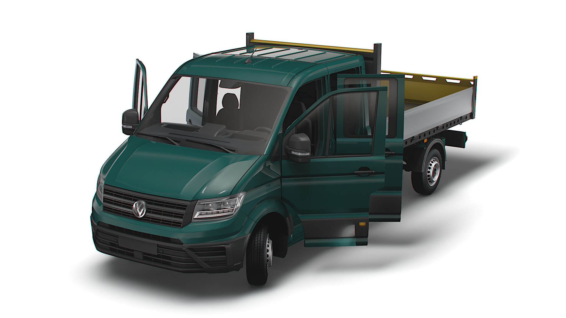 VW Crafter Double Cab Tipper HQ Interior 2023 - 3D Model by Creator 3D