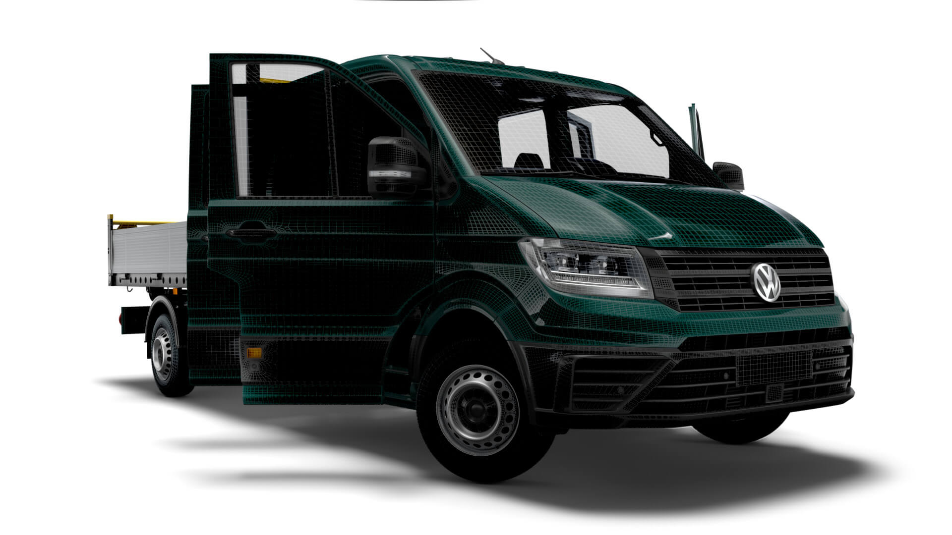 VW Crafter Double Cab Tipper HQ Interior 2023 - 3D Model by Creator 3D