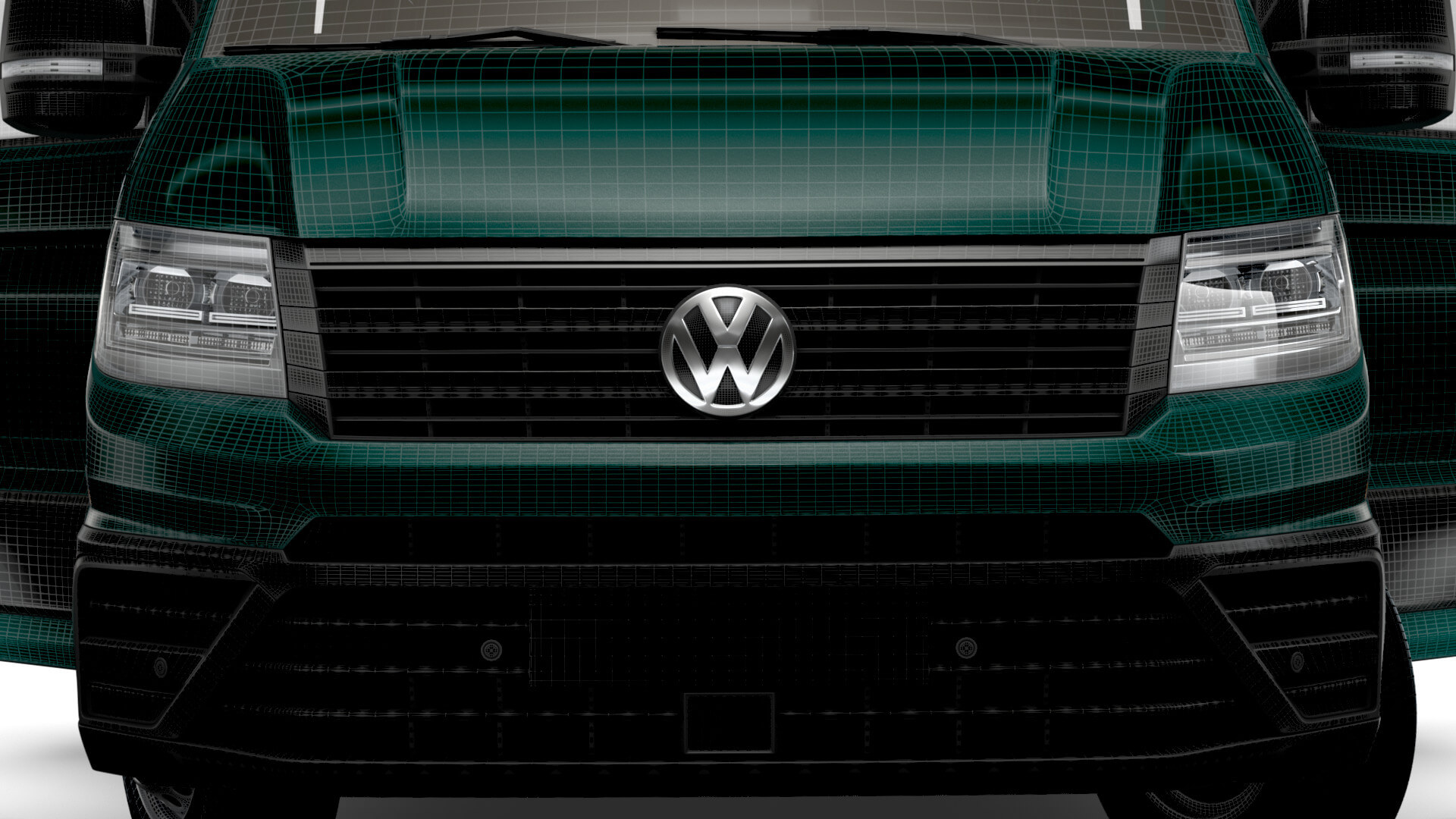 VW Crafter Double Cab Tipper HQ Interior 2023 - 3D Model by Creator 3D