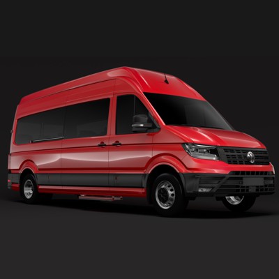 VW Crafter L3H3 Window Van 2018 - 3D Model by Creator 3D