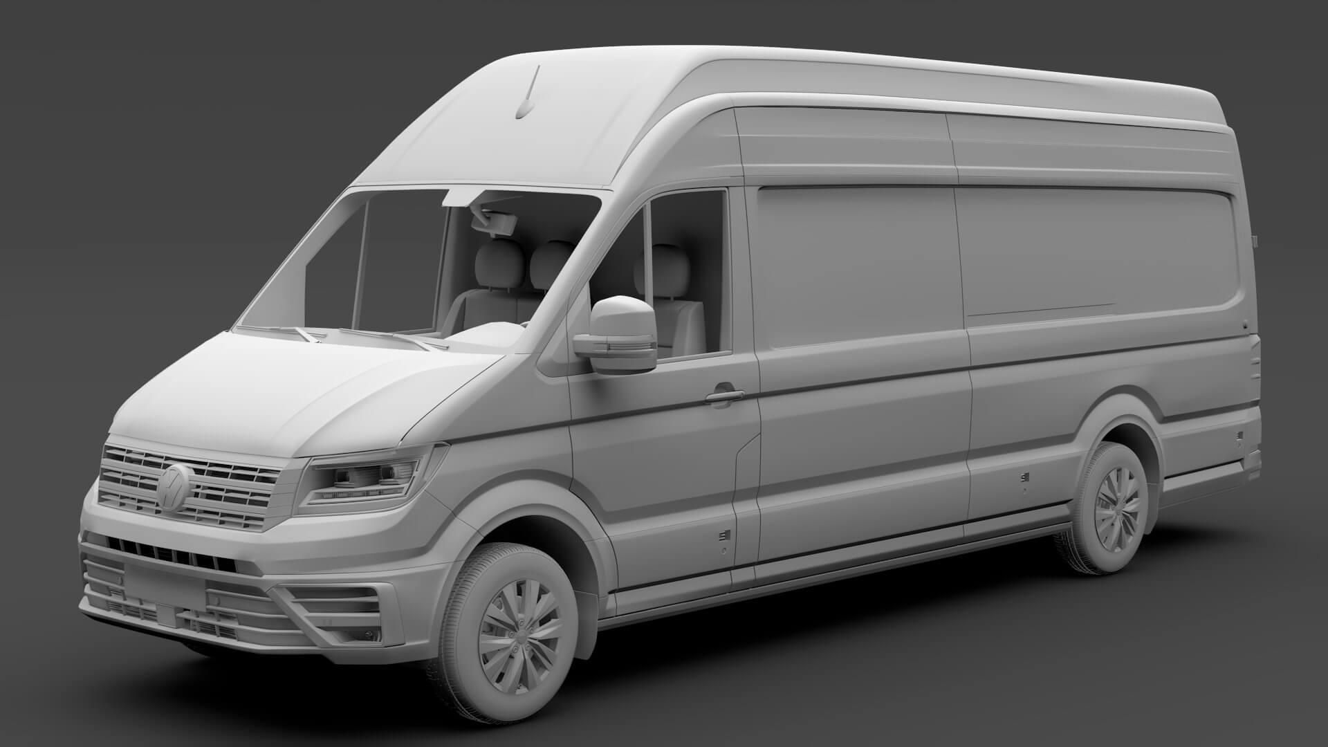 VW Crafter L4H3 Van 2018 - 3D Model by Creator 3D