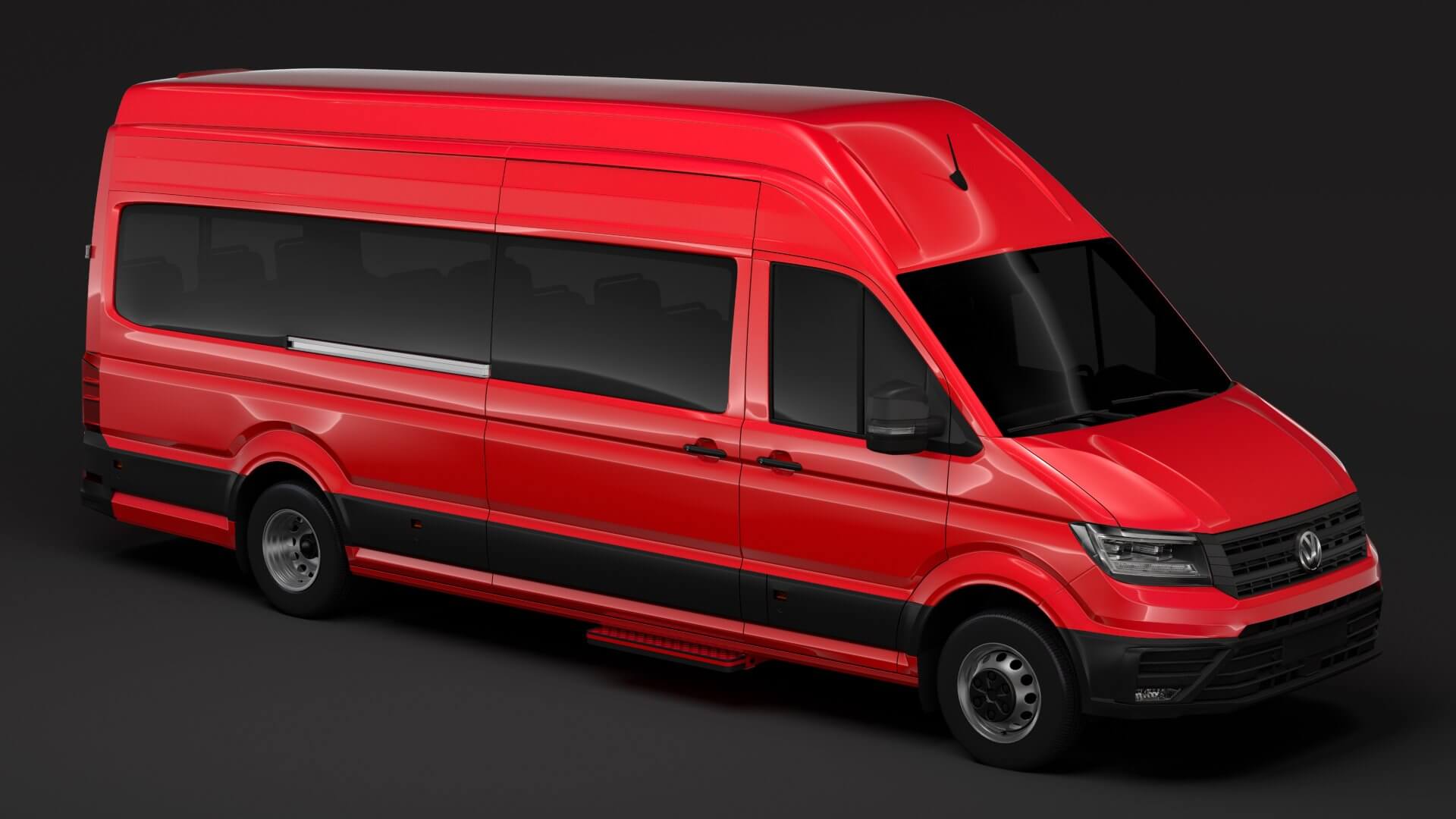 VW Crafter L4H3 Window Van 2018 - 3D Model by Creator 3D