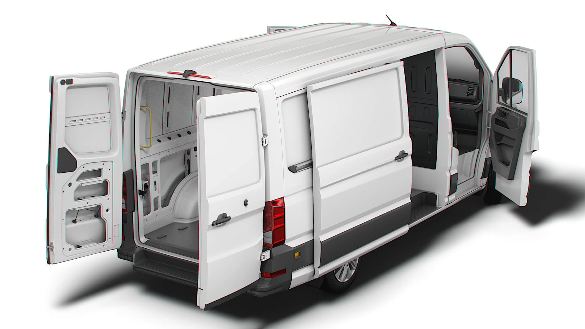 VW Crafter Panel Van L2H1 HQ Interior 2023 - 3D Model by Creator 3D