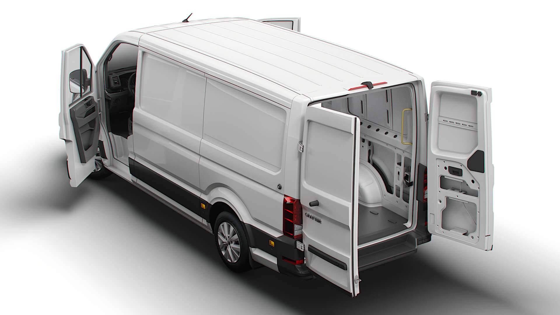 VW Crafter Panel Van L2H1 HQ Interior 2023 - 3D Model by Creator 3D