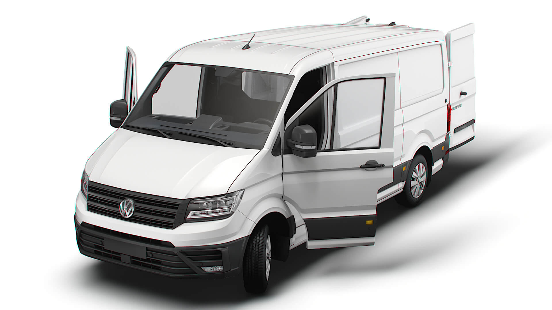 VW Crafter Panel Van L2H1 HQ Interior 2023 - 3D Model by Creator 3D