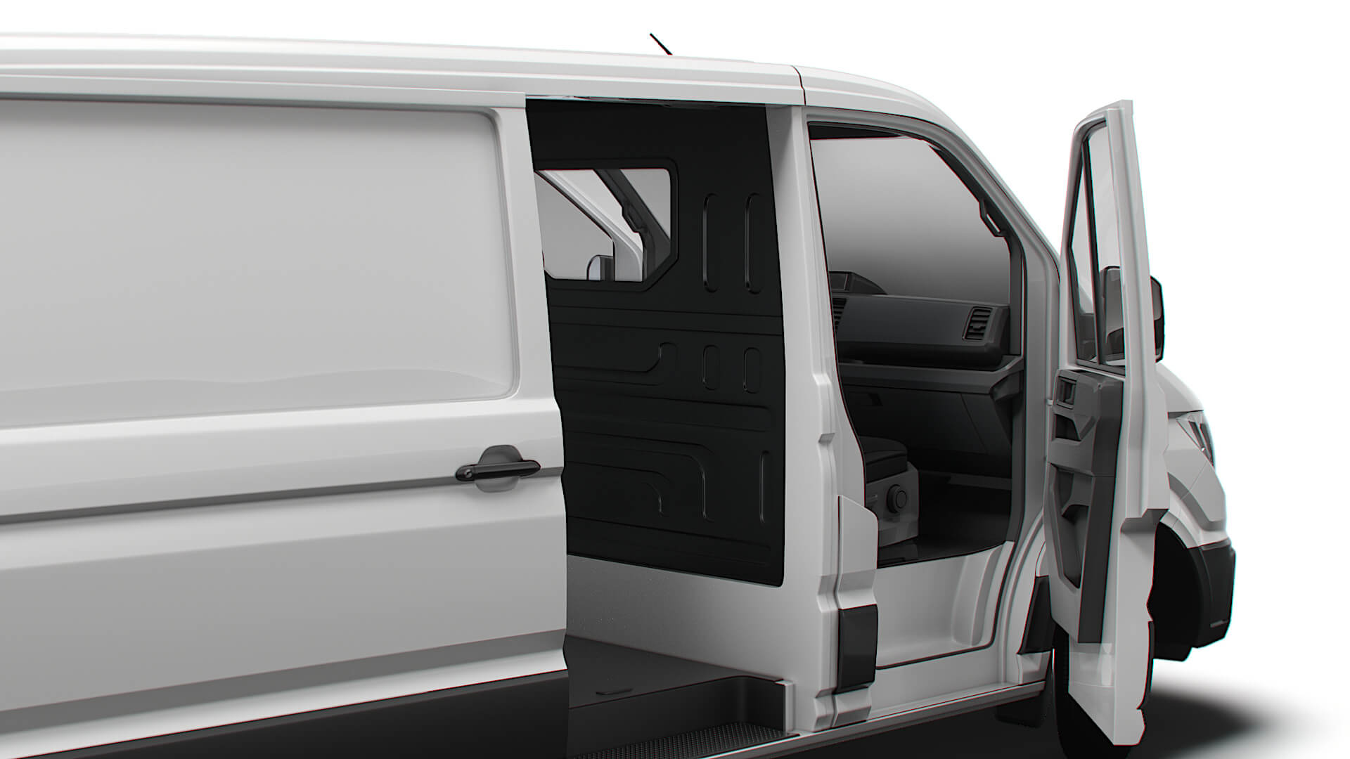 VW Crafter Panel Van L2H1 HQ Interior 2023 - 3D Model by Creator 3D