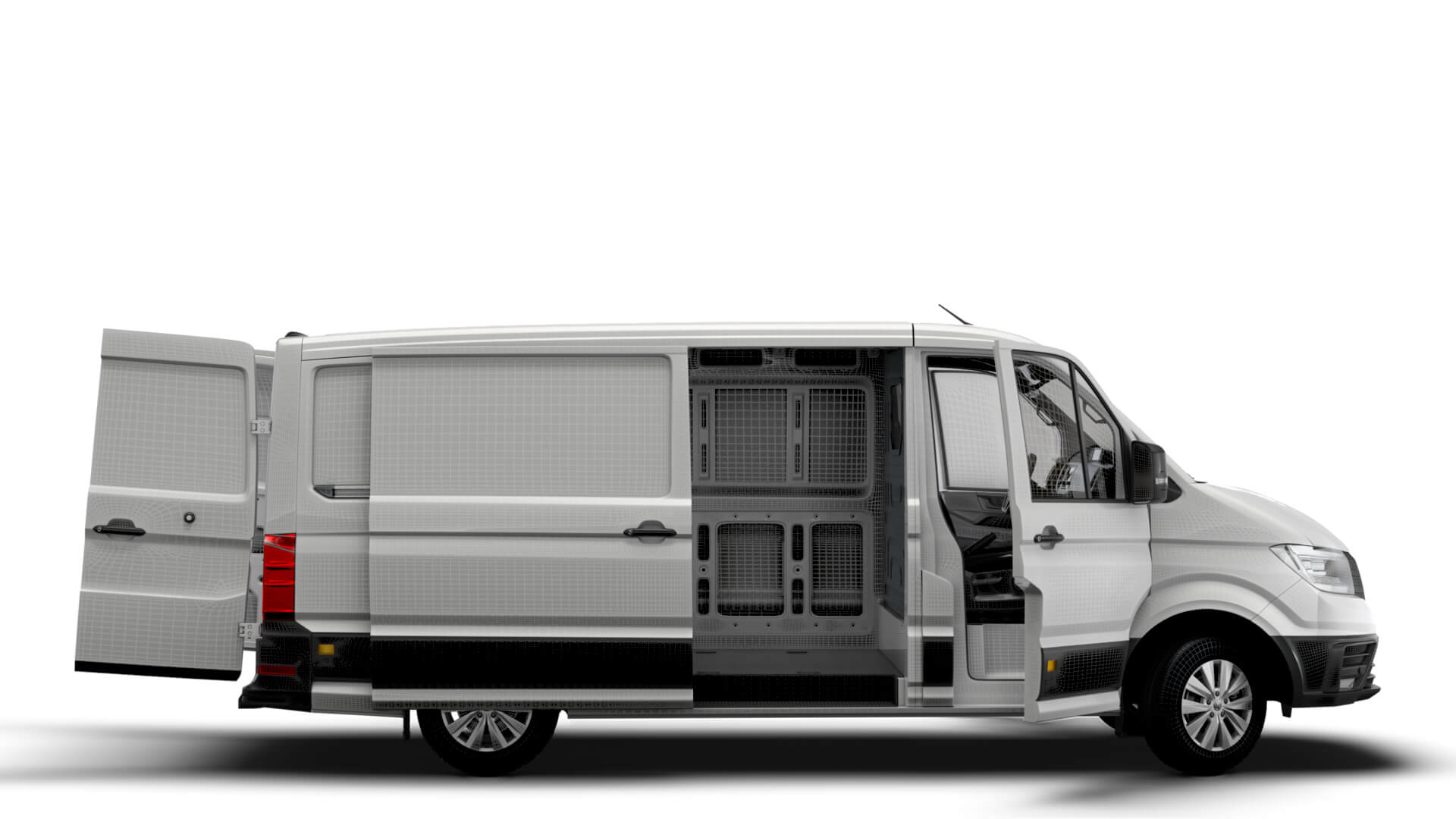 VW Crafter Panel Van L2H1 HQ Interior 2023 - 3D Model by Creator 3D