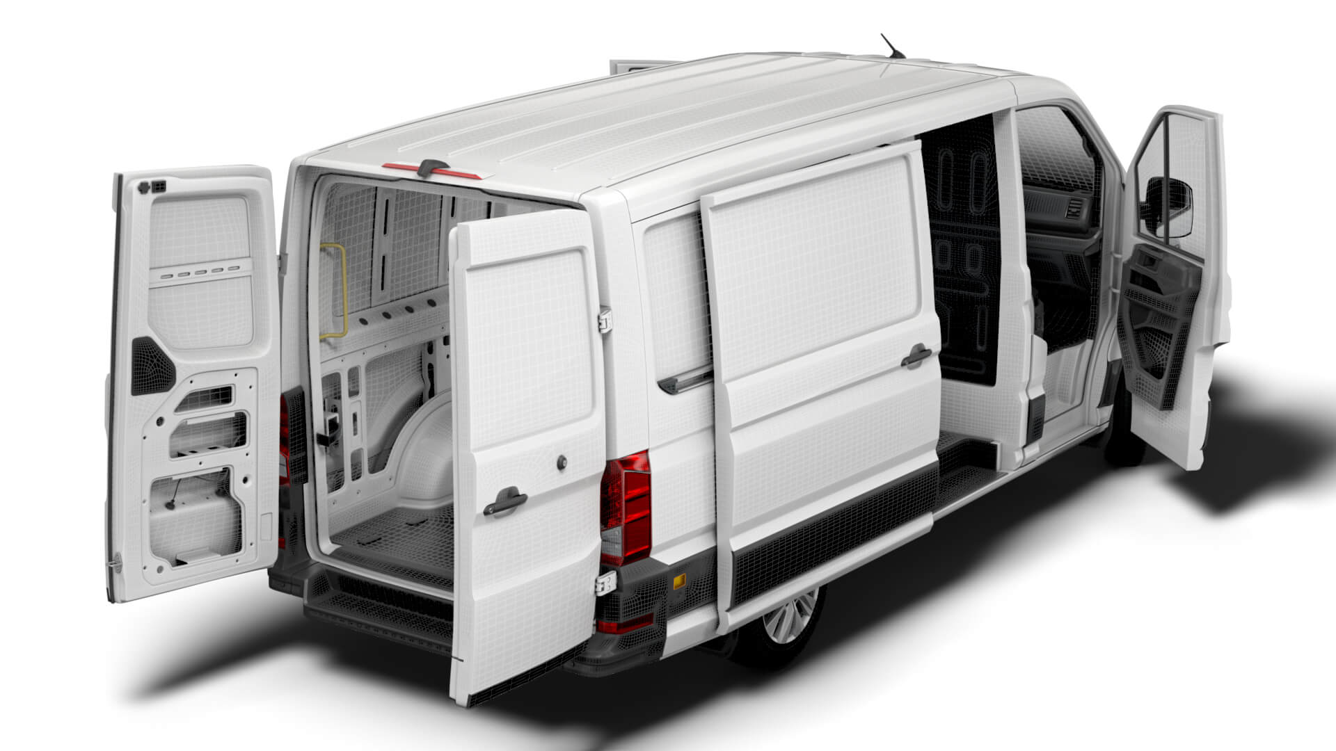 VW Crafter Panel Van L2H1 HQ Interior 2023 - 3D Model by Creator 3D