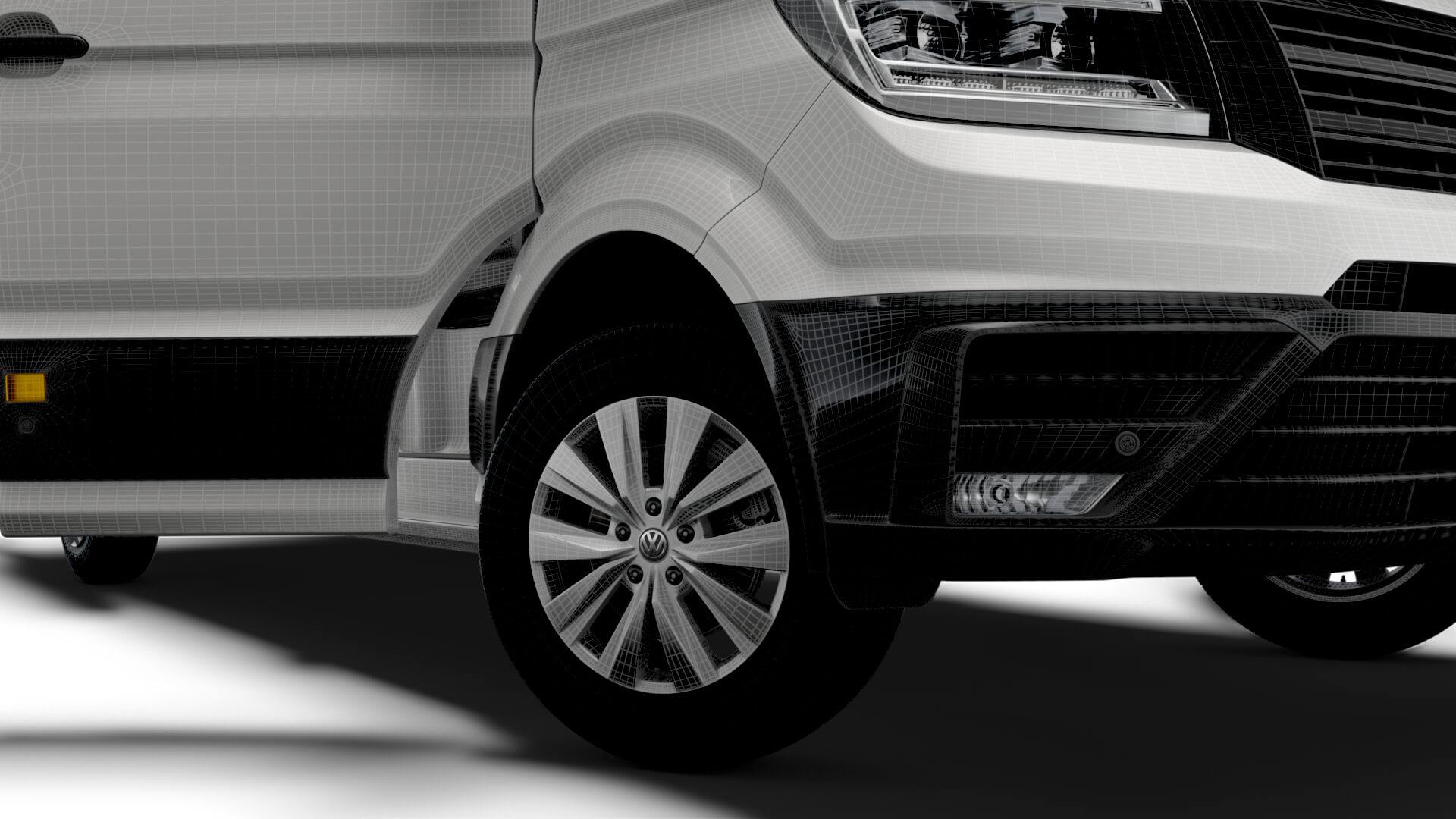 VW Crafter Panel Van L2H1 HQ Interior 2023 - 3D Model by Creator 3D