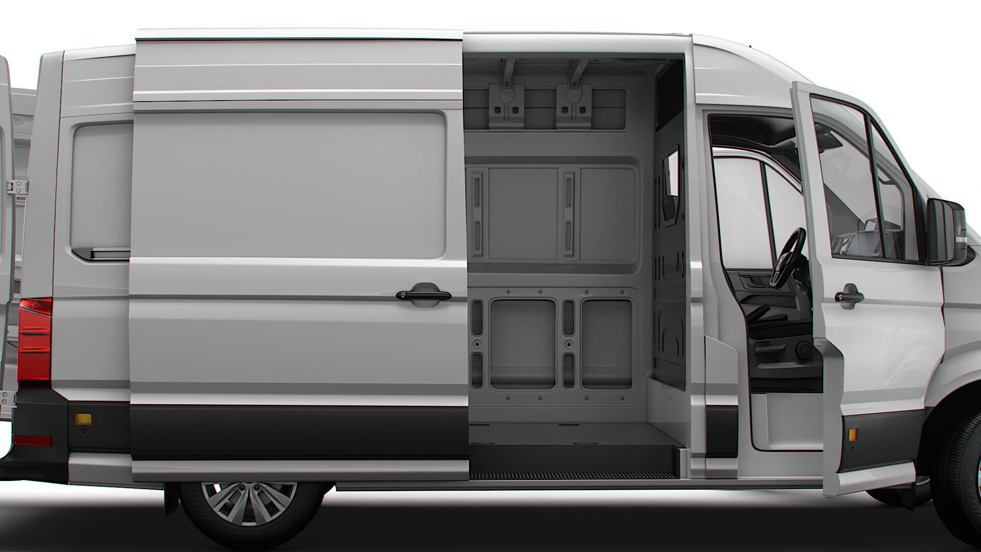 VW Crafter Panel Van L2H2 HQ Interior 2023 - 3D Model by Creator 3D