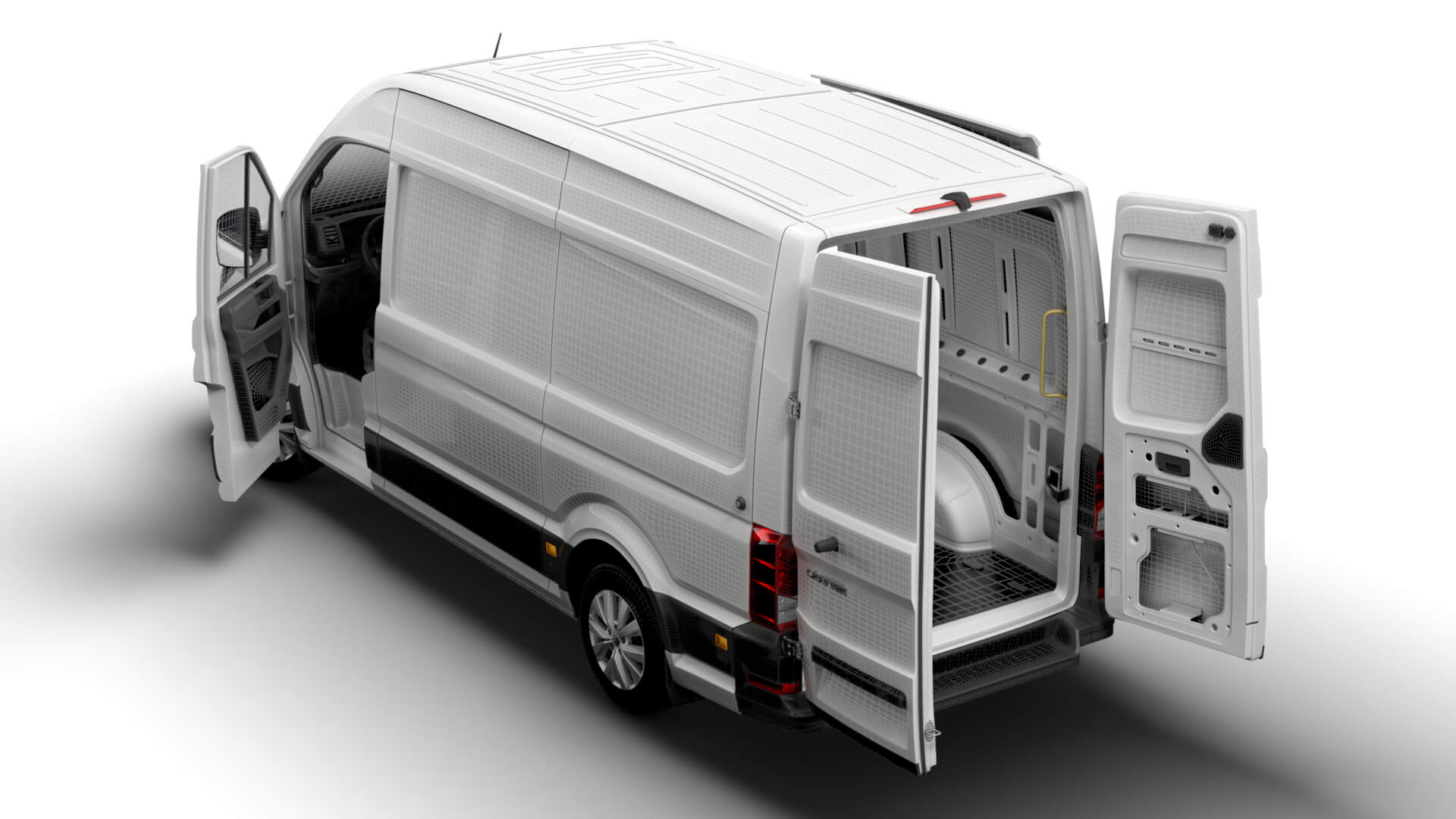VW Crafter Panel Van L2H2 HQ Interior 2023 - 3D Model by Creator 3D