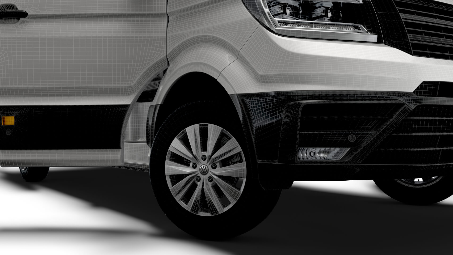 VW Crafter Panel Van L2H2 HQ Interior 2023 - 3D Model by Creator 3D