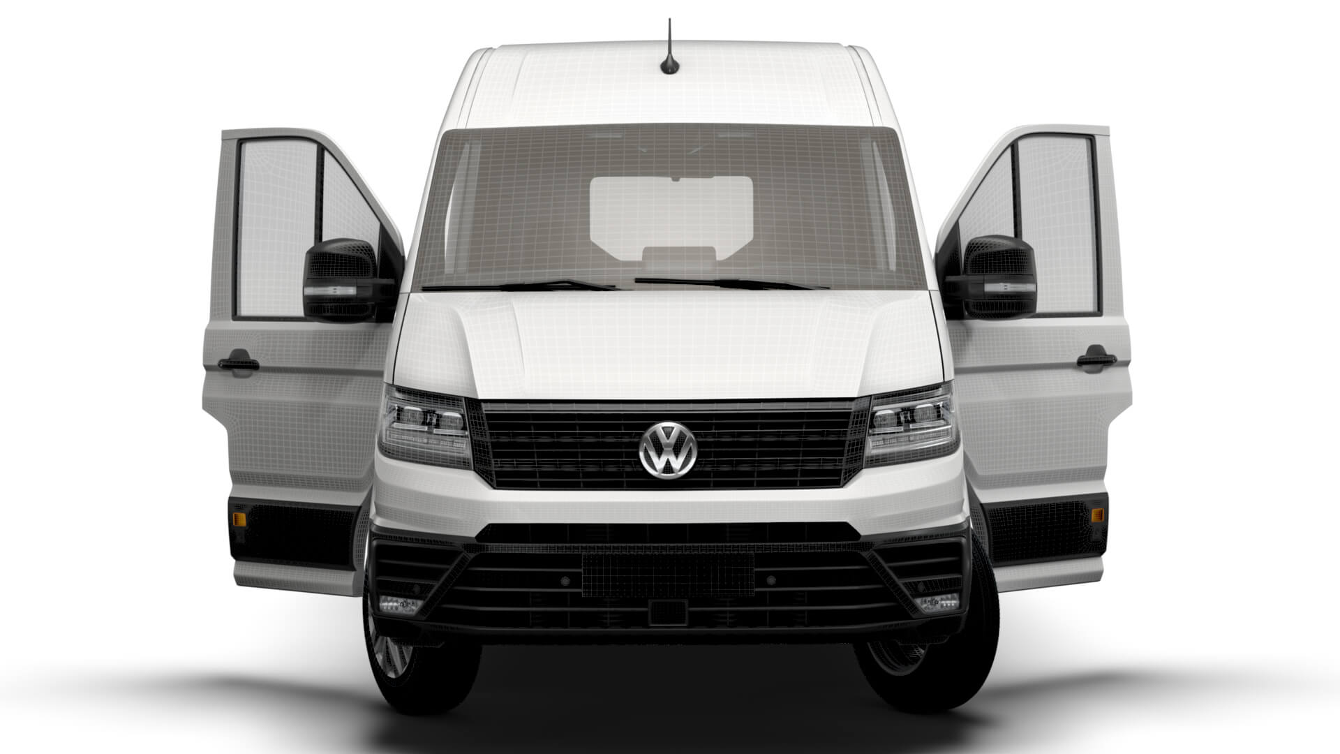 VW Crafter Panel Van L2H2 HQ Interior 2023 - 3D Model by Creator 3D