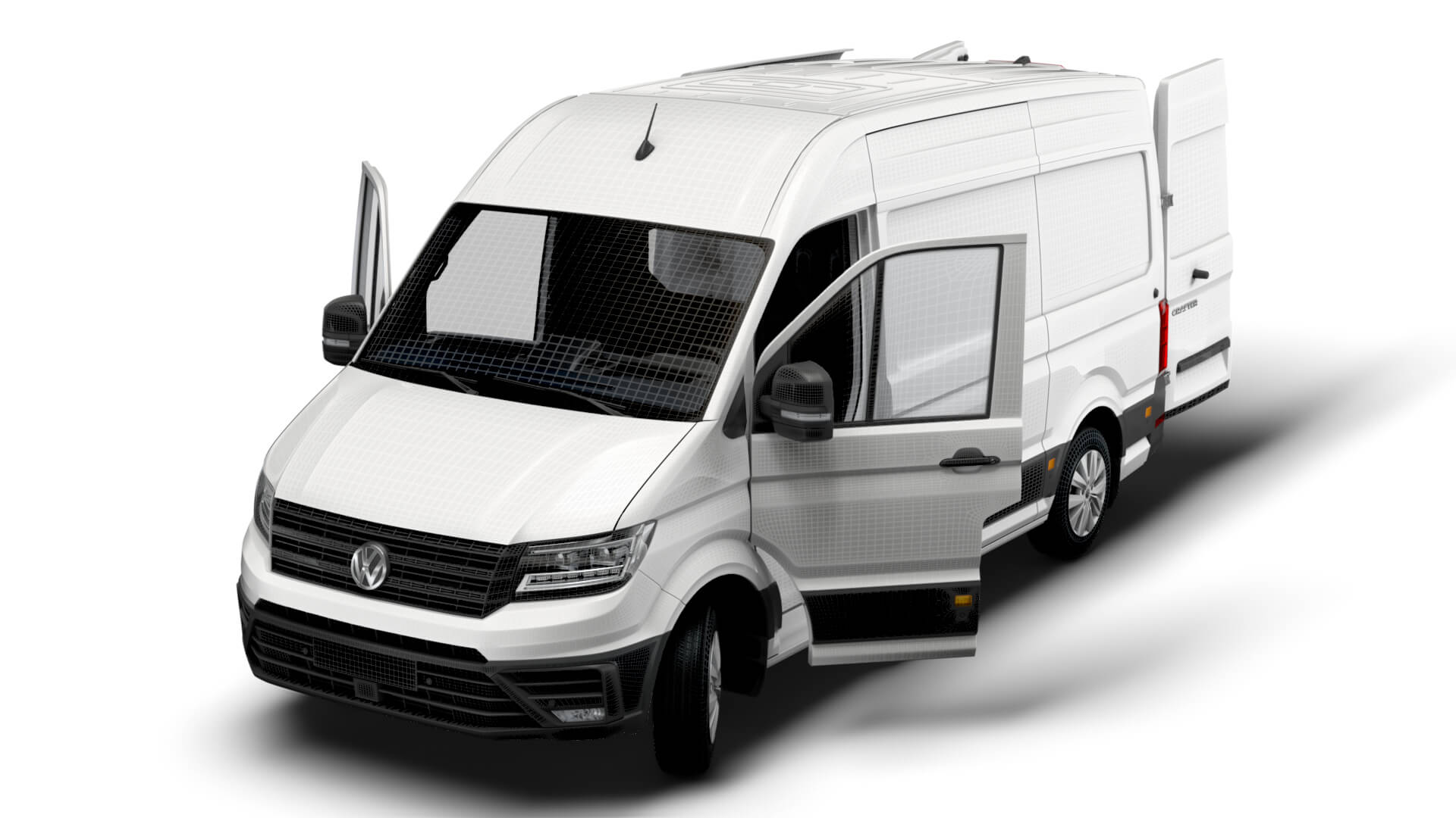 VW Crafter Panel Van L2H2 HQ Interior 2023 - 3D Model by Creator 3D