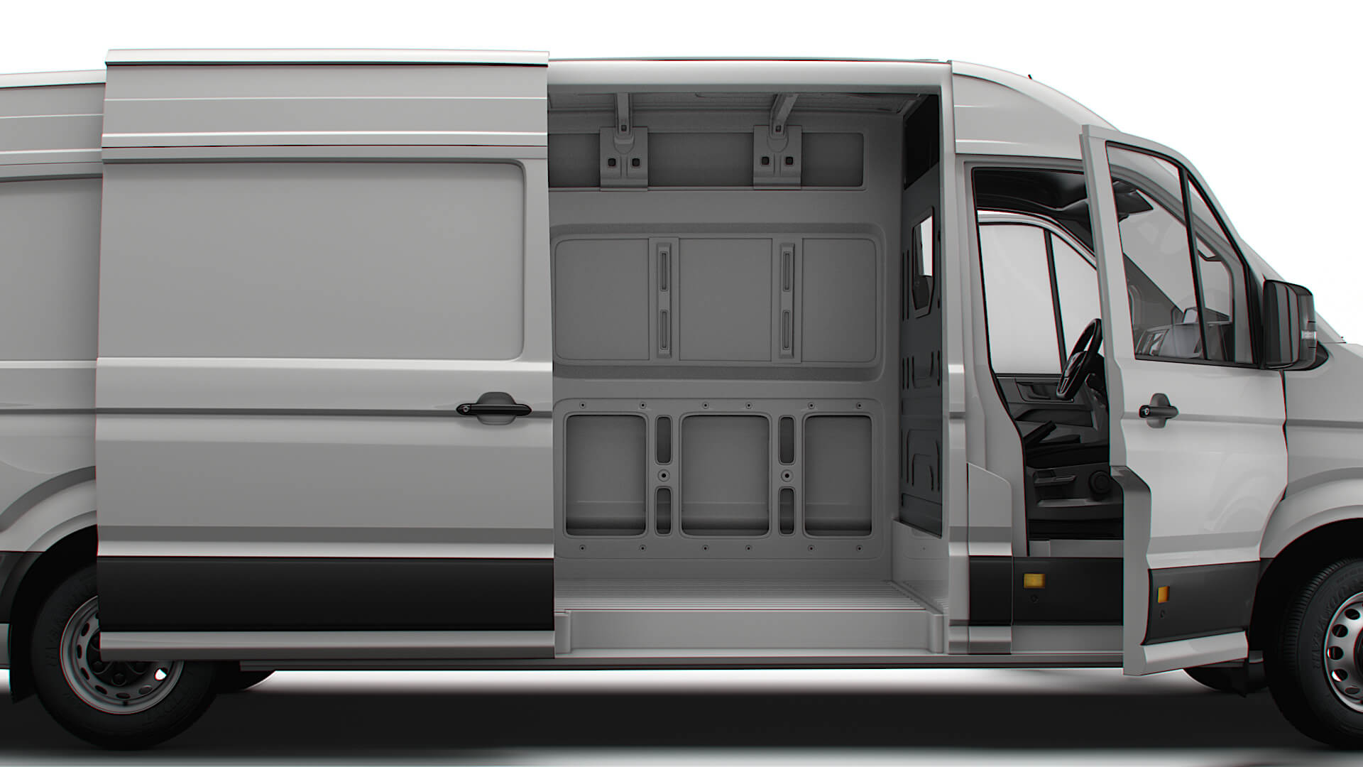 VW Crafter Panel Van L3H2 HQ Interior 2023 - 3D Model by Creator 3D