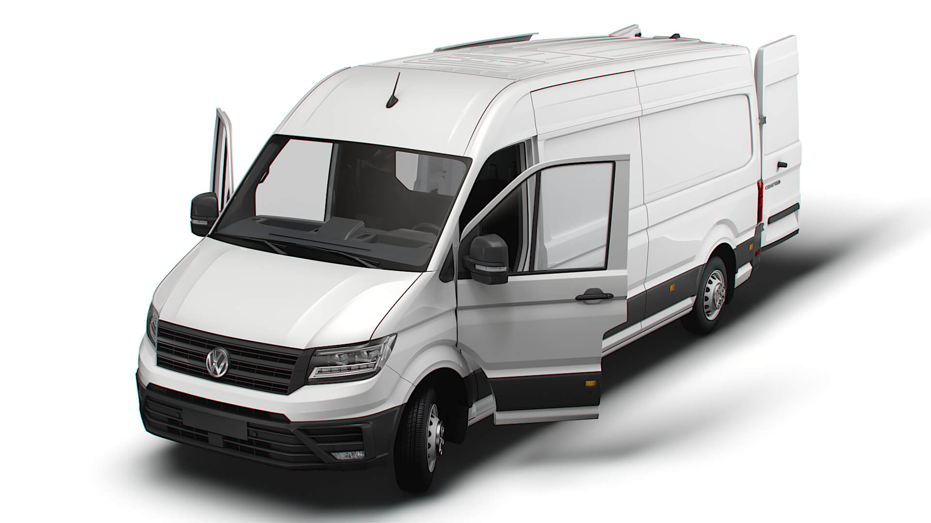 VW Crafter Panel Van L3H2 HQ Interior 2023 - 3D Model by Creator 3D