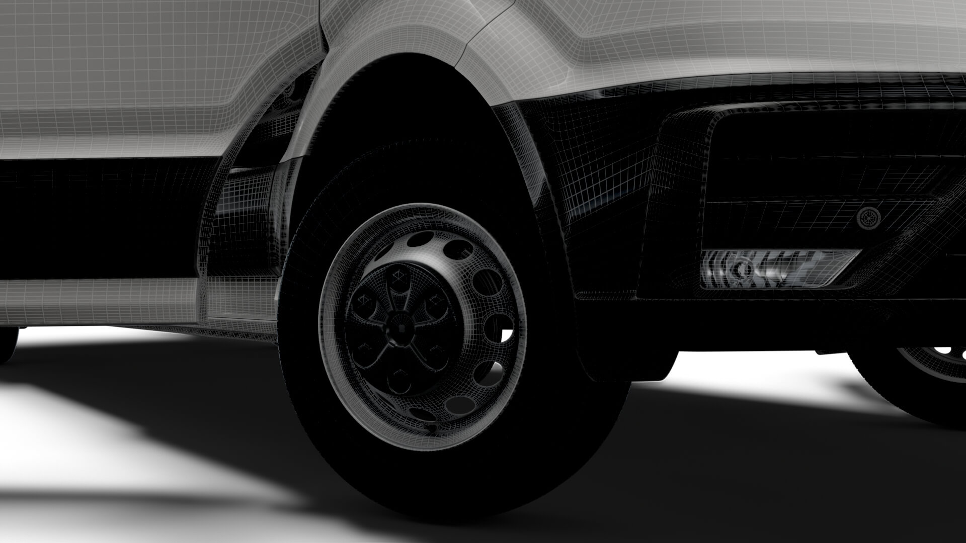 VW Crafter Panel Van L3H2 HQ Interior 2023 - 3D Model by Creator 3D