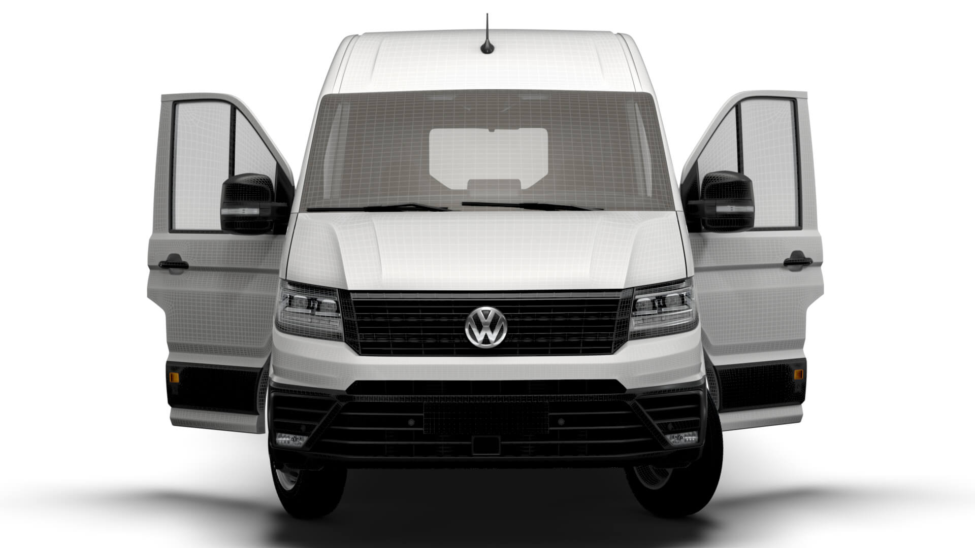 VW Crafter Panel Van L3H2 HQ Interior 2023 - 3D Model by Creator 3D