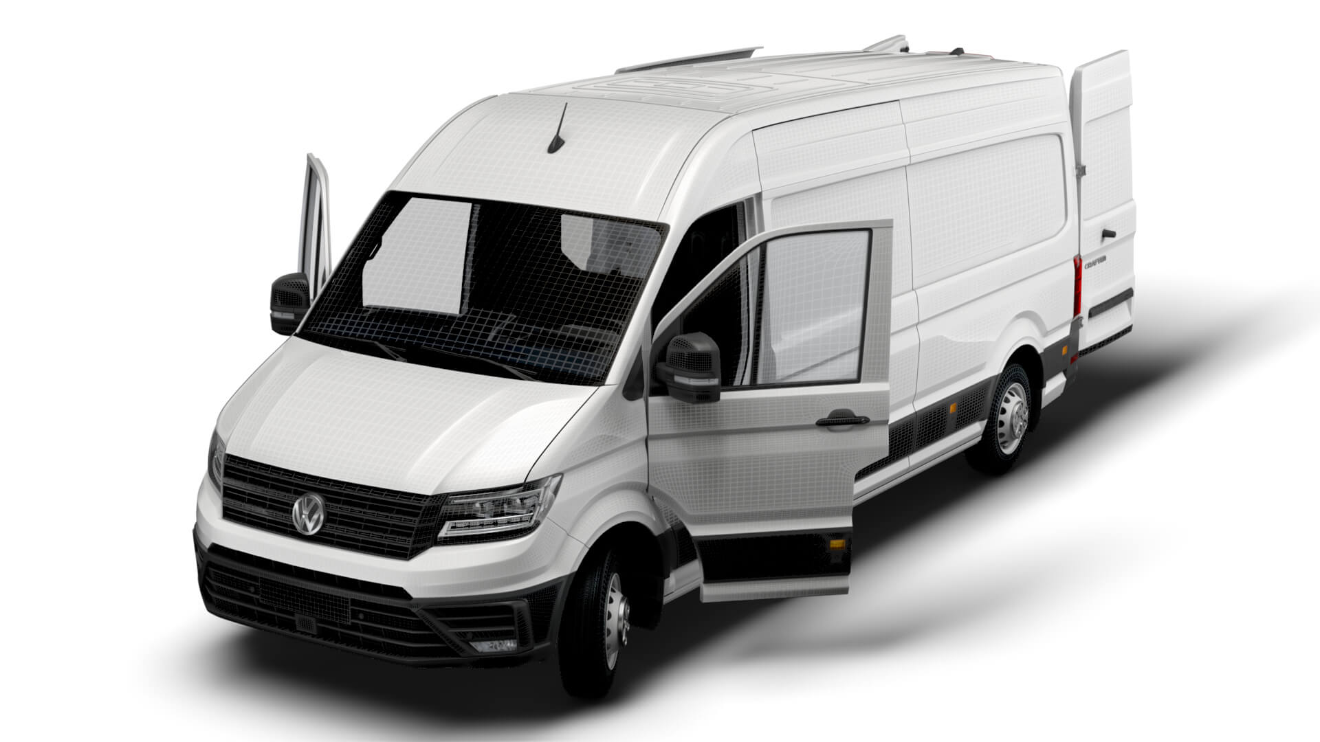 VW Crafter Panel Van L3H2 HQ Interior 2023 - 3D Model by Creator 3D