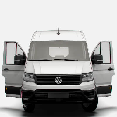 VW Crafter Panel Van L3H2 HQ Interior 2023 - 3D Model by Creator 3D