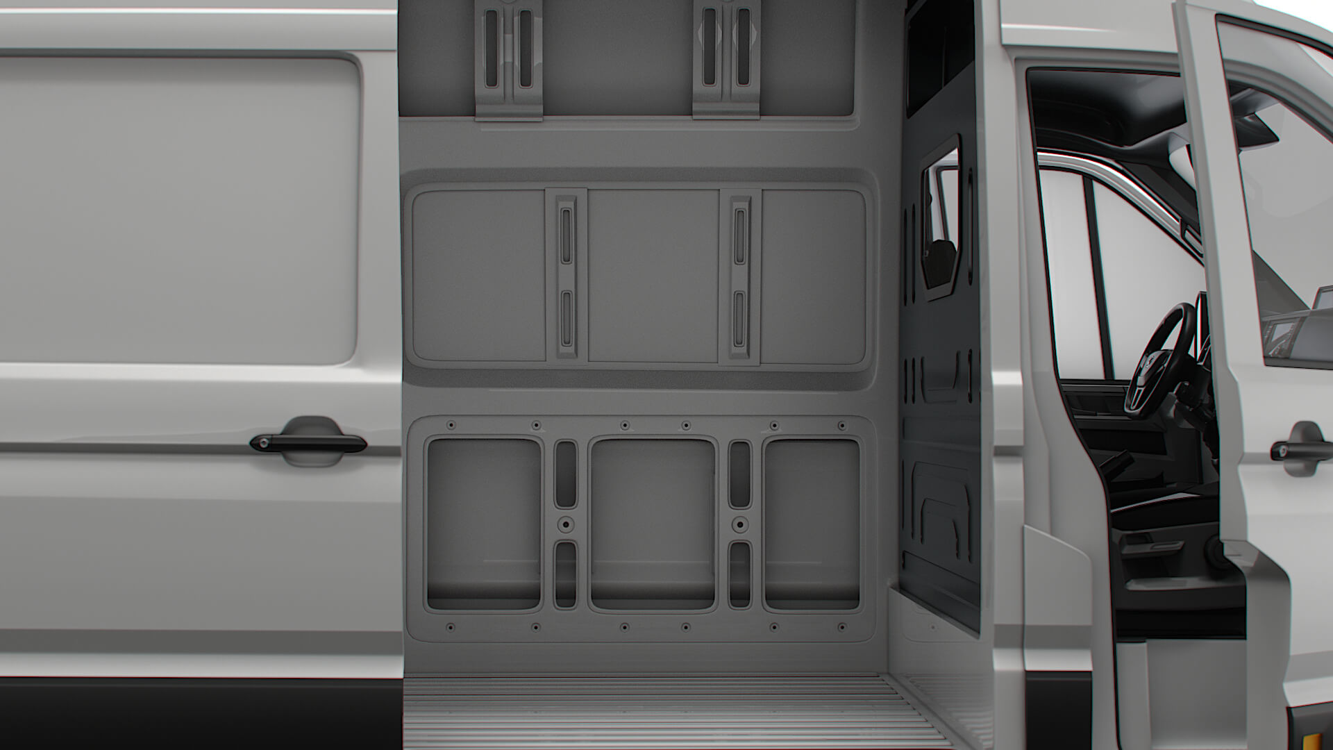 VW Crafter Panel Van L3H3 HQ Interior 2023 - 3D Model by Creator 3D