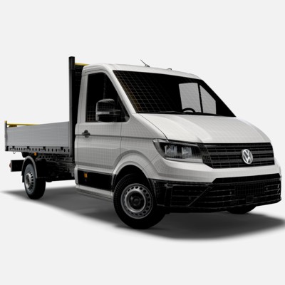 VW Crafter Single Cab Tipper 2021 - 3D Model by Creator 3D