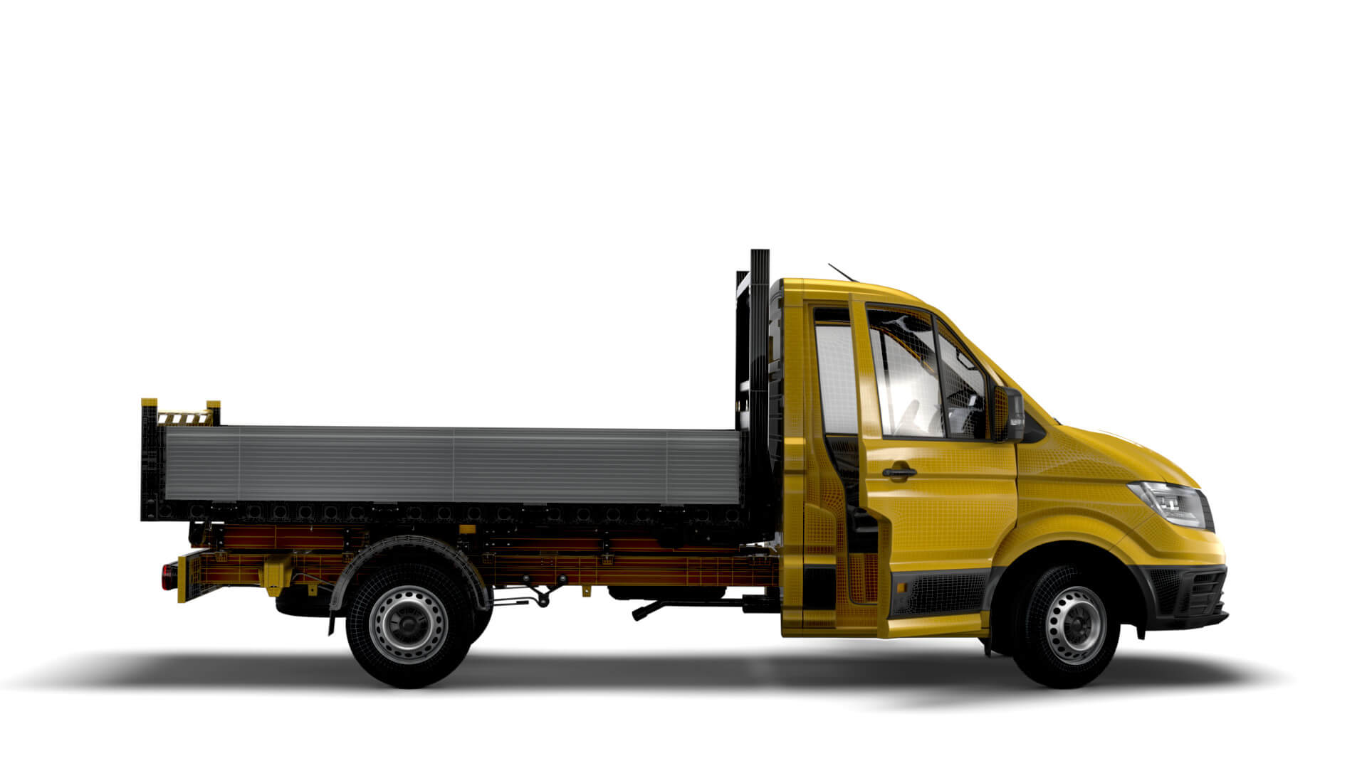 VW Crafter Single Cab Tipper HQ Interior 2023 - 3D Model by Creator 3D