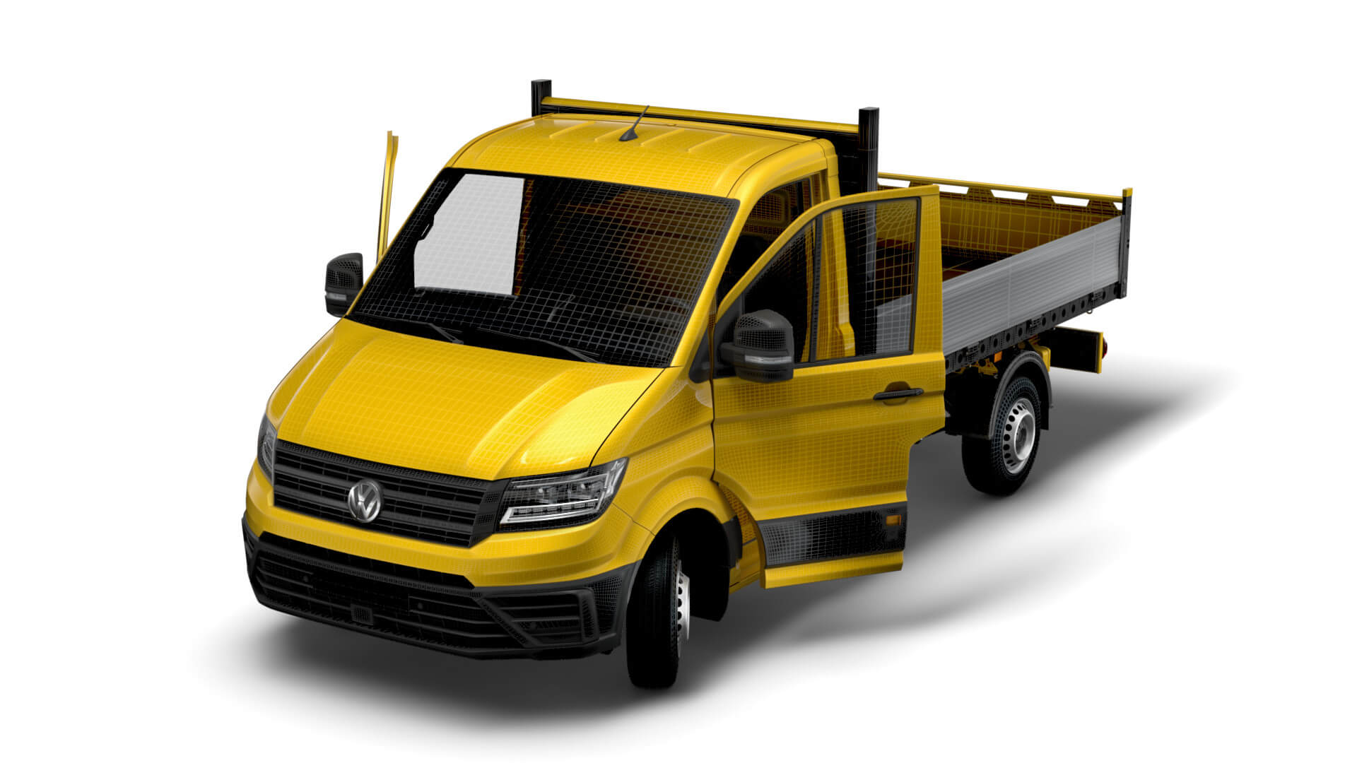 VW Crafter Single Cab Tipper HQ Interior 2023 - 3D Model by Creator 3D