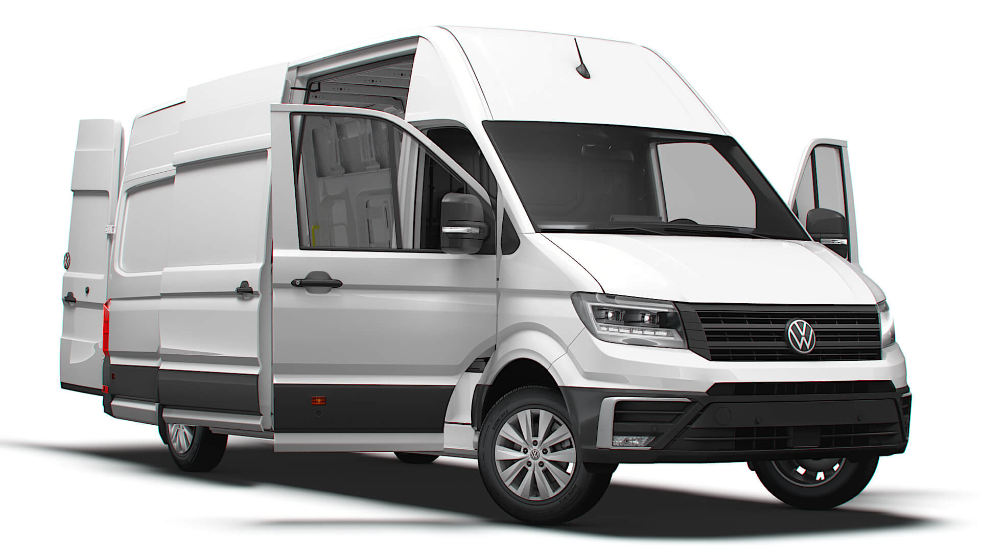 VW Crafter Van LWBm SHR HQInterior 2025 - 3D Model by Creator 3D