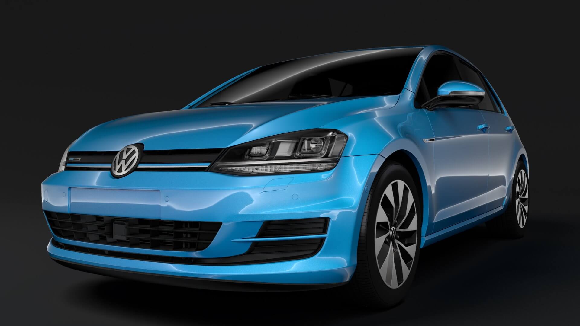 VW Golf 7 TGI BlueMotion 5D 2016 - 3D Model by Creator 3D