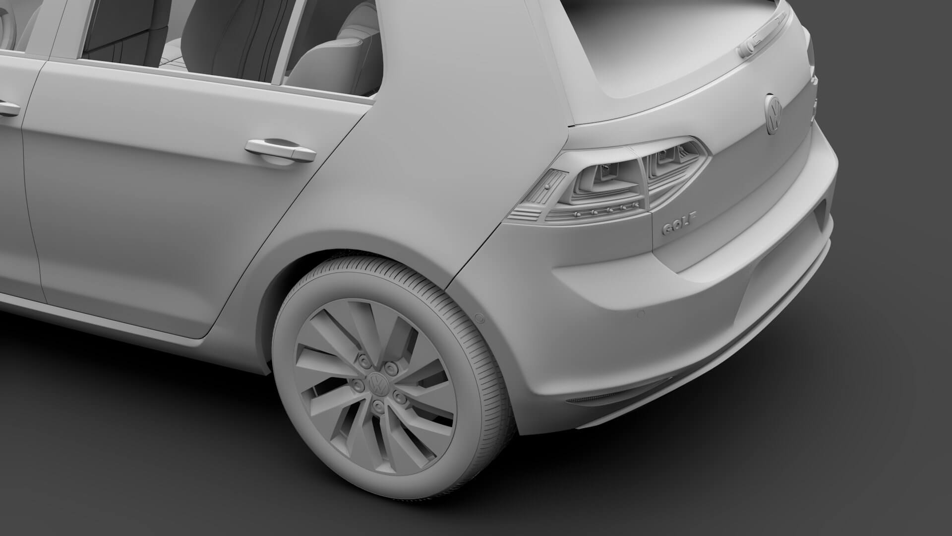 VW Golf 7 TGI BlueMotion 5D 2016 - 3D Model by Creator 3D