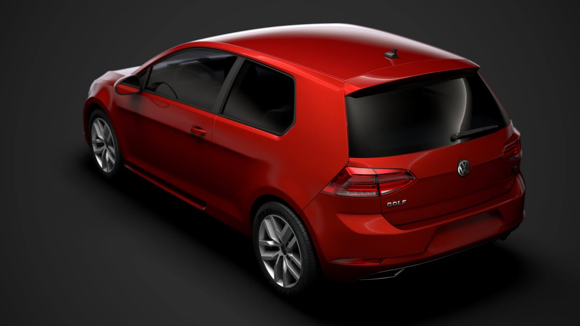 VW Golf TDI 3-Door Typ5G 2019 3D Model by Creator 3D