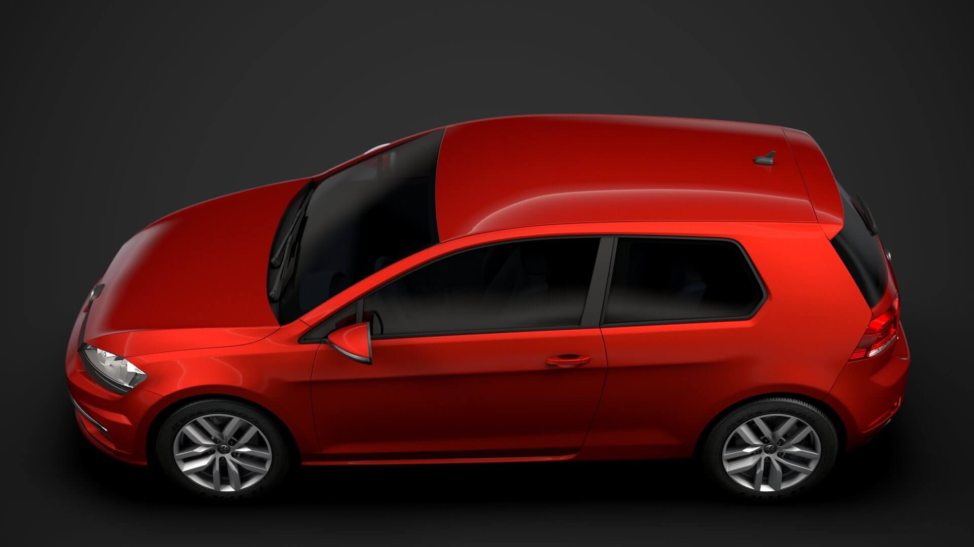 VW Golf TDI 3-Door Typ5G 2019 3D Model by Creator 3D