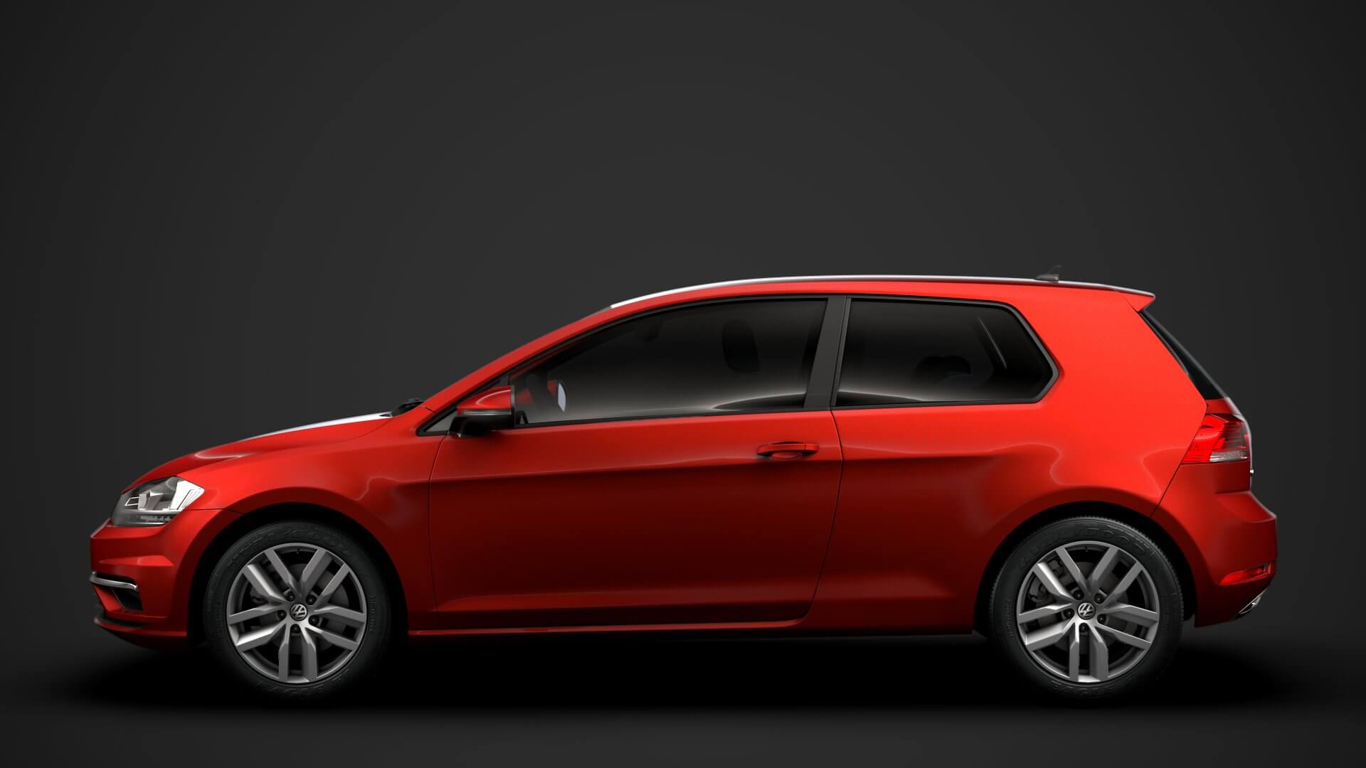 VW Golf TDI 3-Door Typ5G 2019 3D Model by Creator 3D