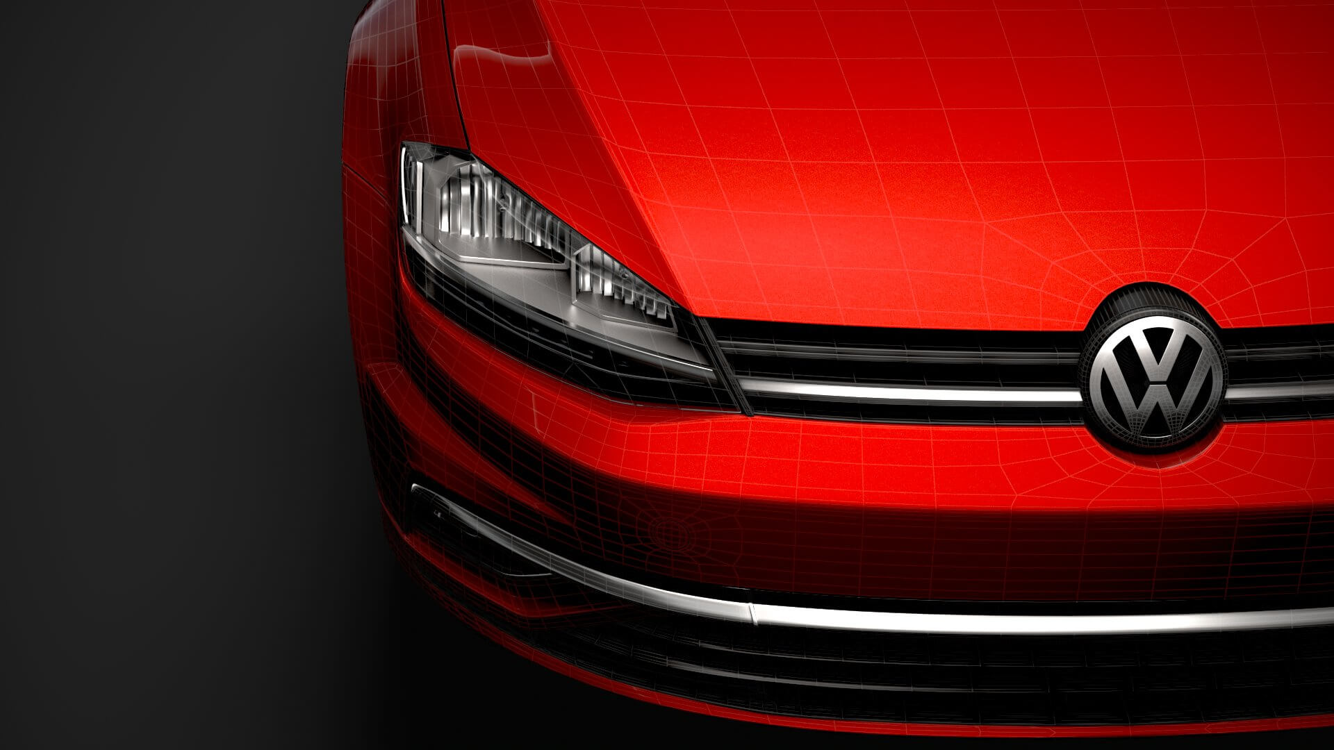 VW Golf TDI 3-Door Typ5G 2019 3D Model by Creator 3D