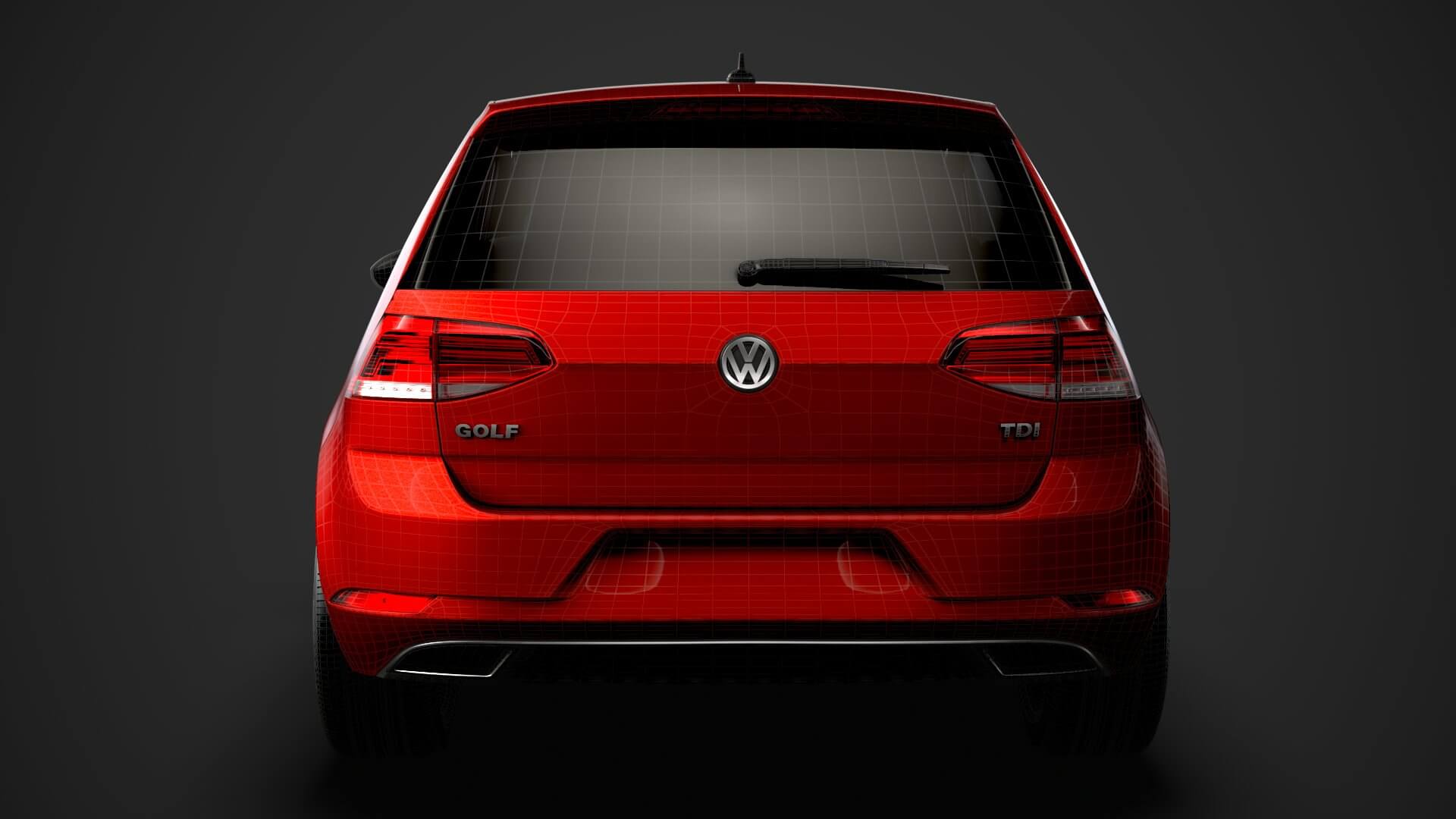 VW Golf TDI 3-Door Typ5G 2019 3D Model by Creator 3D