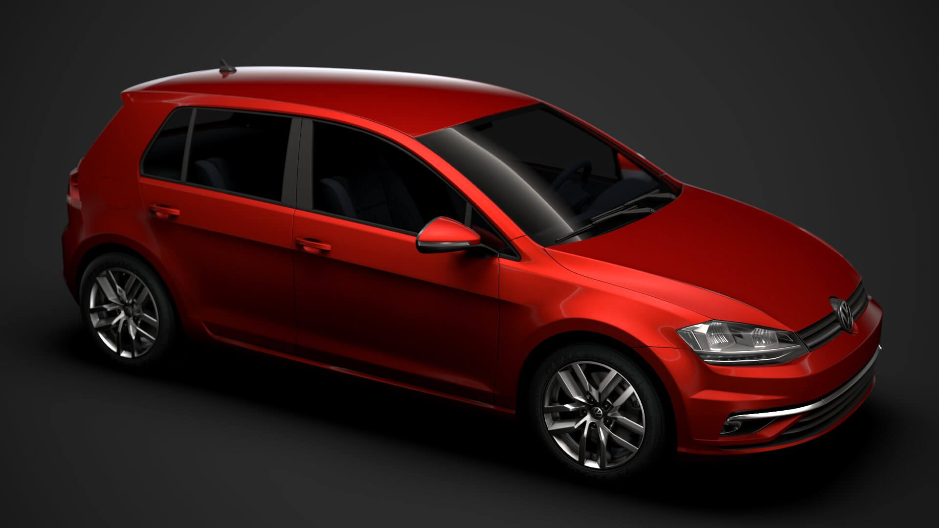 VW Golf TDI 5door Typ5G 2019 - 3D Model by Creator 3D