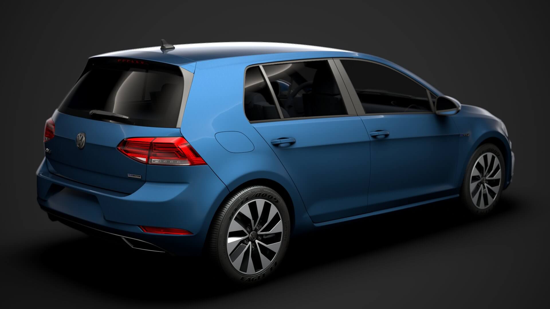 VW Golf TGI Bluemotion 5door Typ5G 2019 - 3D Model by Creator 3D