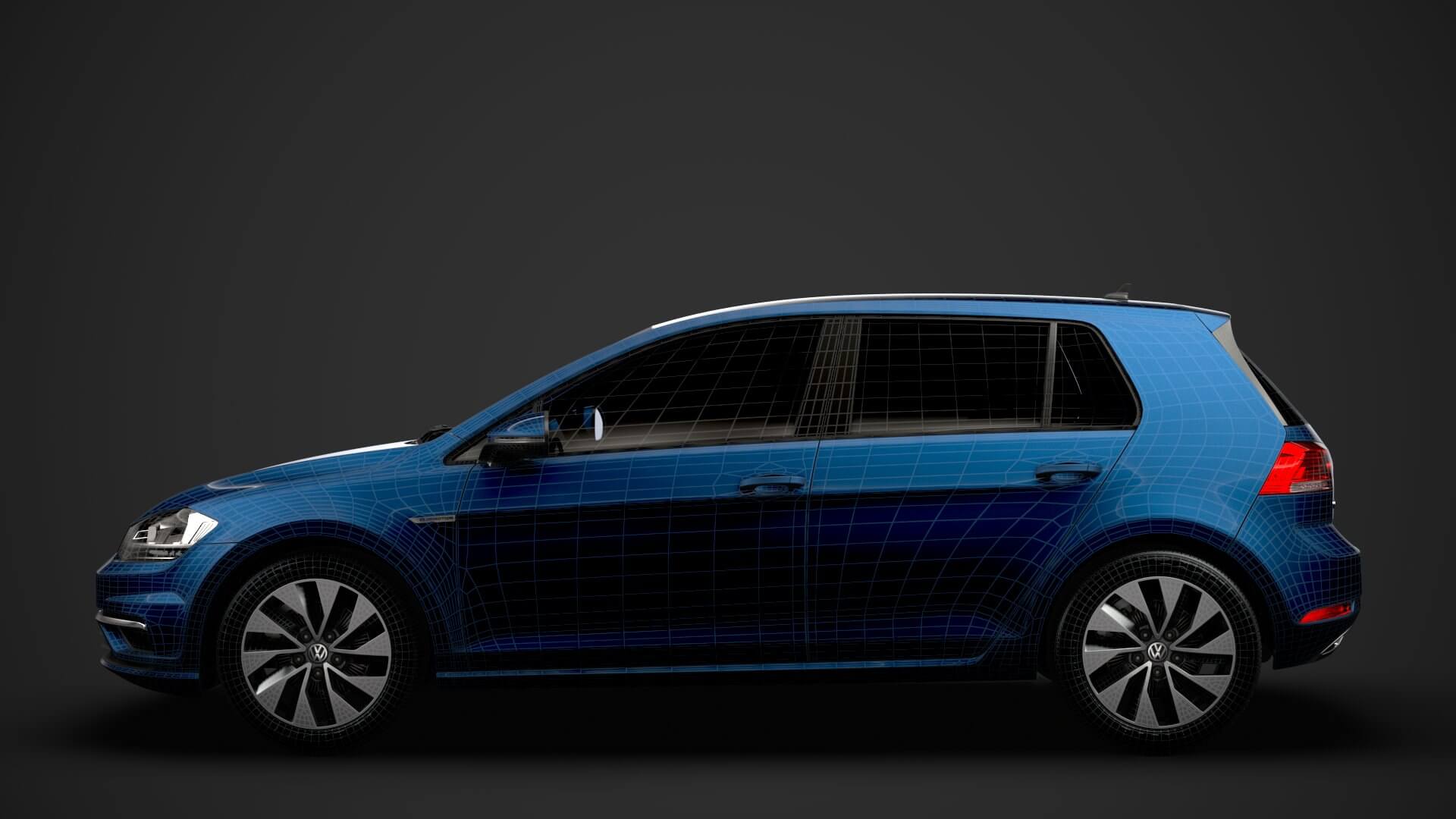 VW Golf TGI Bluemotion 5door Typ5G 2019 - 3D Model by Creator 3D