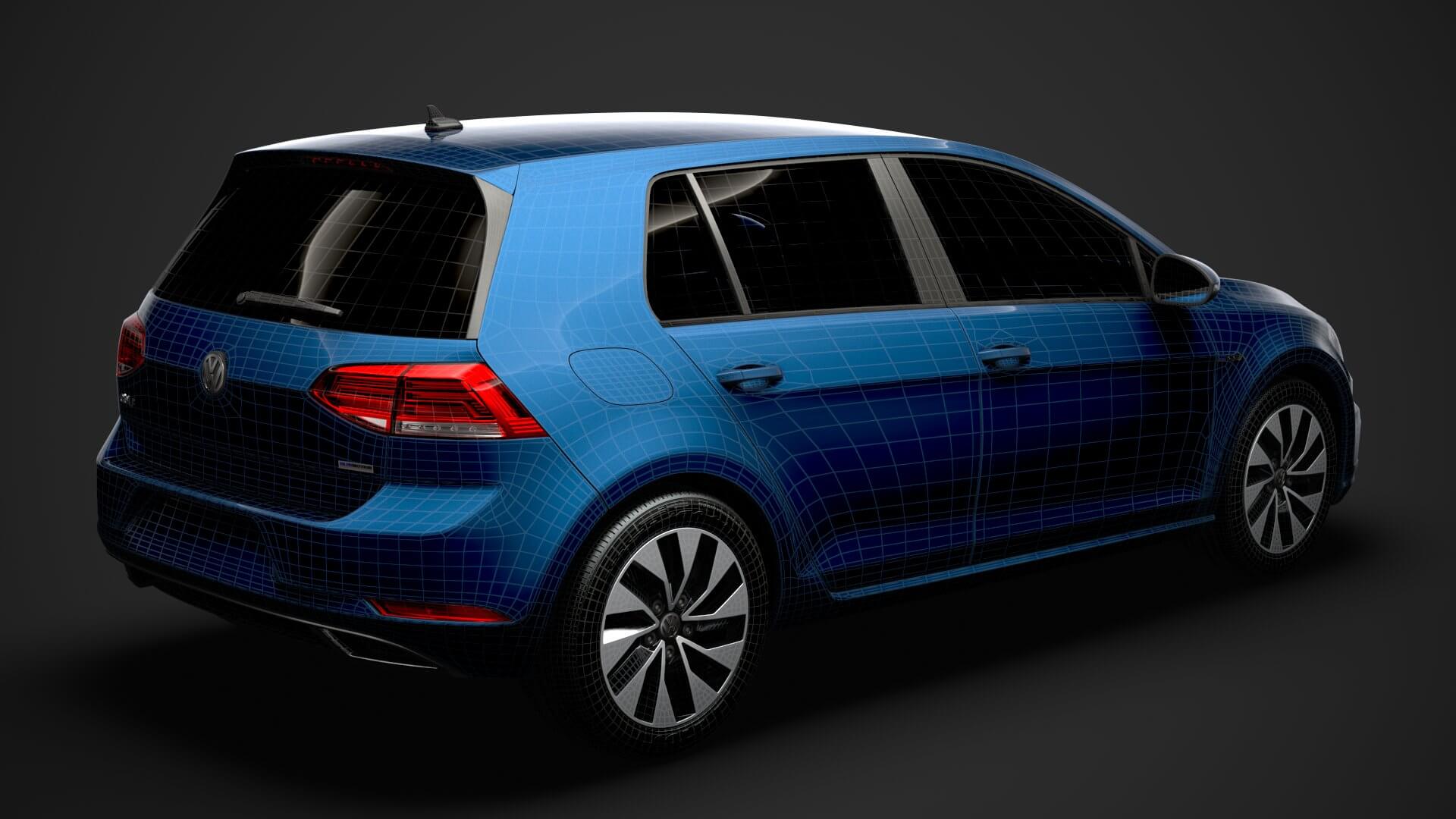 VW Golf TGI Bluemotion 5door Typ5G 2019 - 3D Model by Creator 3D
