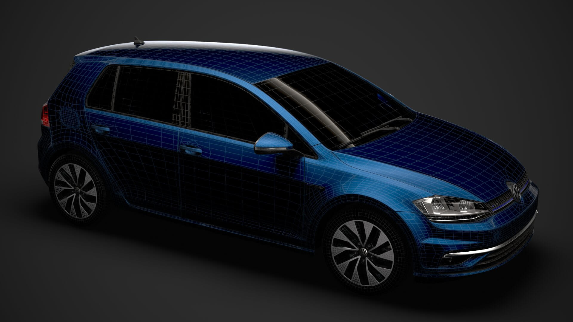 VW Golf TGI Bluemotion 5door Typ5G 2019 - 3D Model by Creator 3D