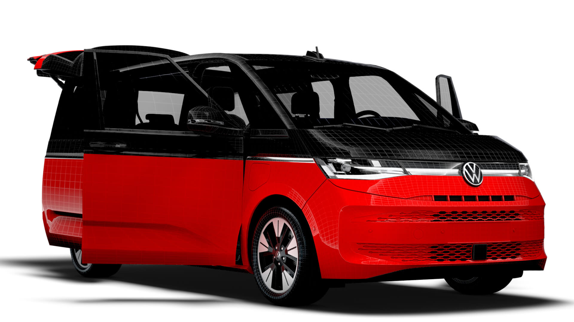 VW T7 Multivan Long HQ Interior 2025 - 3D Model by Creator 3D