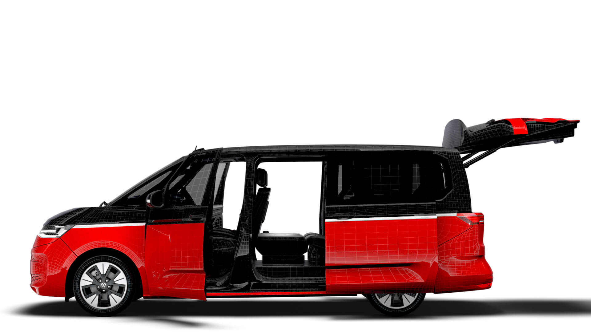 VW T7 Multivan Long HQ Interior 2025 - 3D Model by Creator 3D