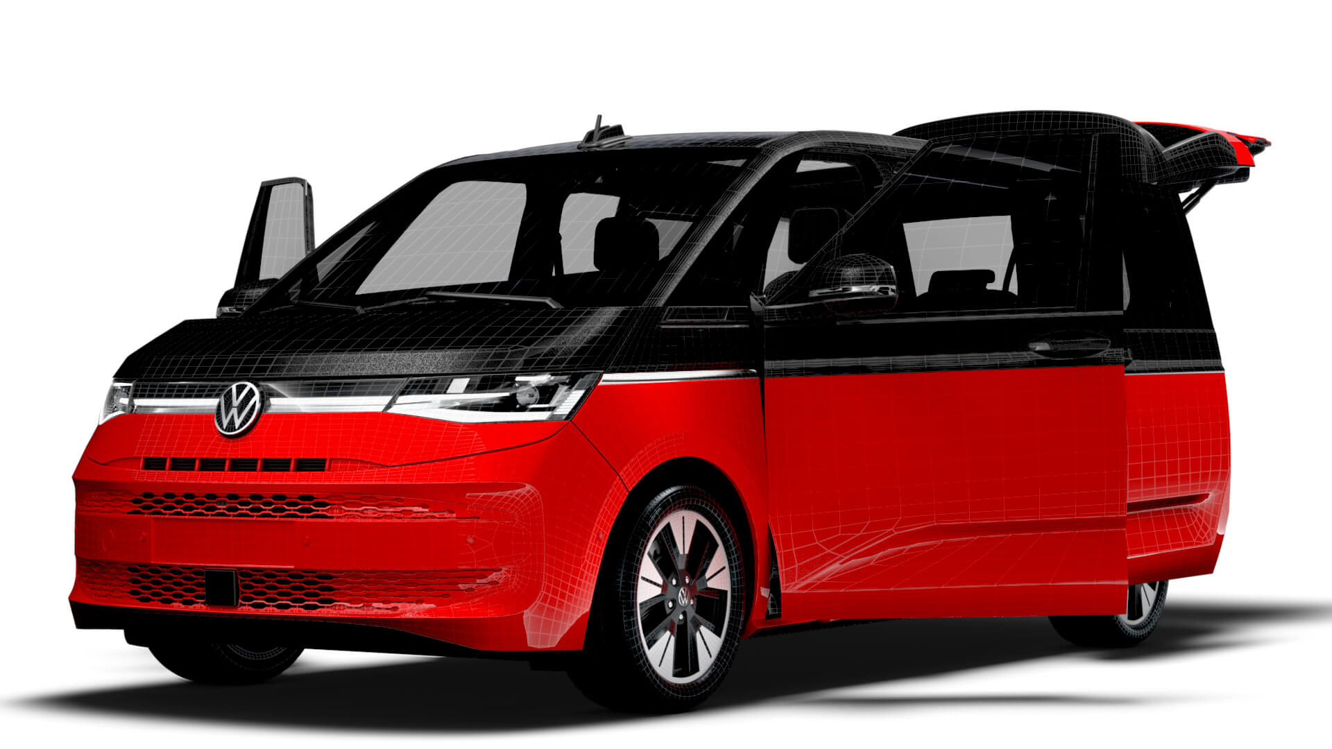 VW T7 Multivan Long HQ Interior 2025 - 3D Model by Creator 3D