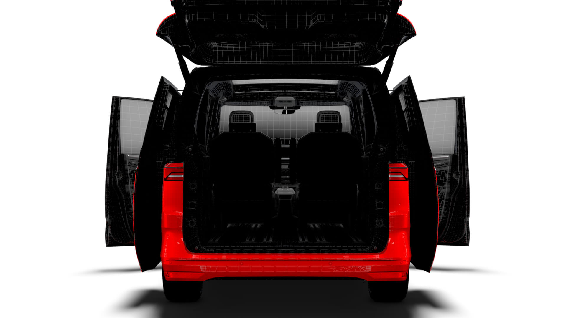 VW T7 Multivan Long HQ Interior 2025 - 3D Model by Creator 3D