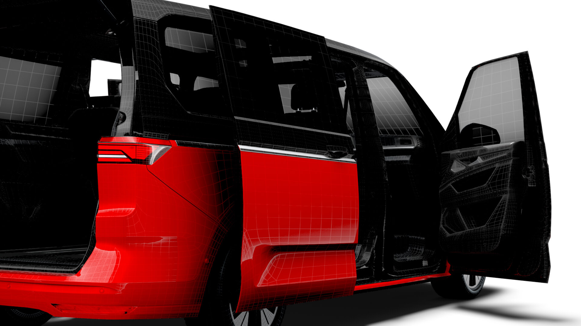 VW T7 Multivan Long HQ Interior 2025 - 3D Model by Creator 3D