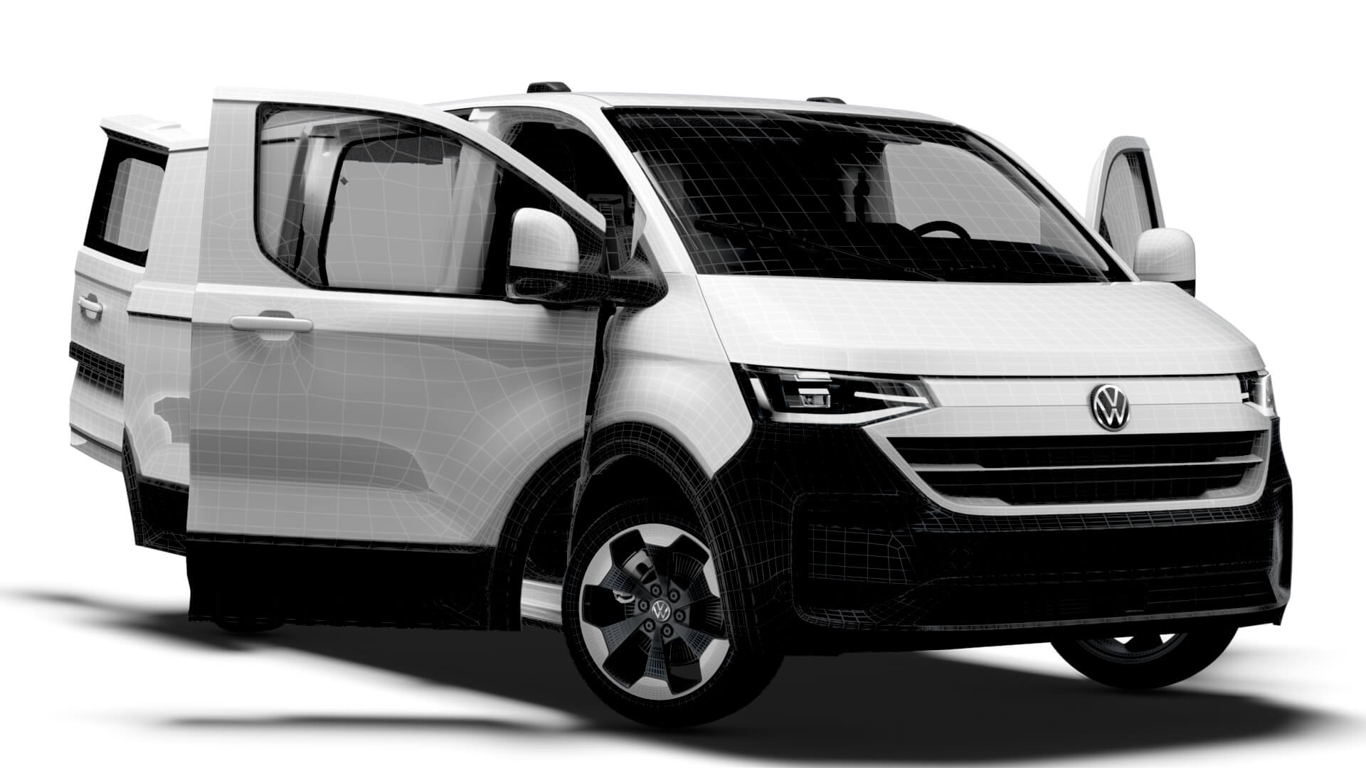 VW Transporter Van L1H1 2Sd HQ Interior 2025 - 3D Model by Creator 3D
